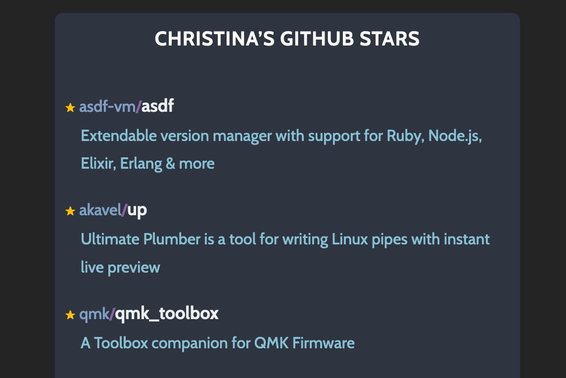 WordPress GitHub Stars Widget - BrettTerpstra.com