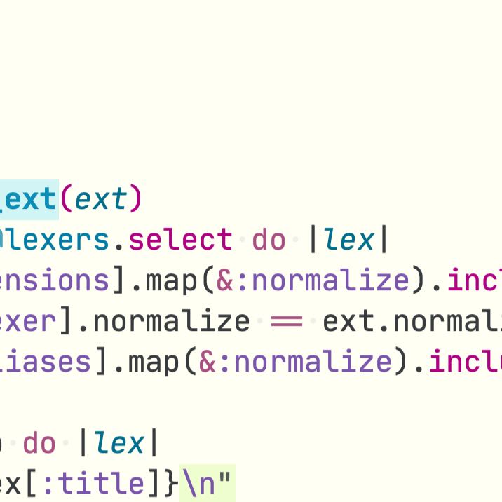 Syntax highlighting is fun, and you won't believe this one weird trick ...